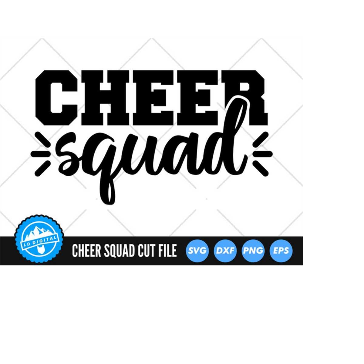 Cheer Squad SVG Files | Cheer Cut Files | Cheerleader SVG Ve | Inspire ...