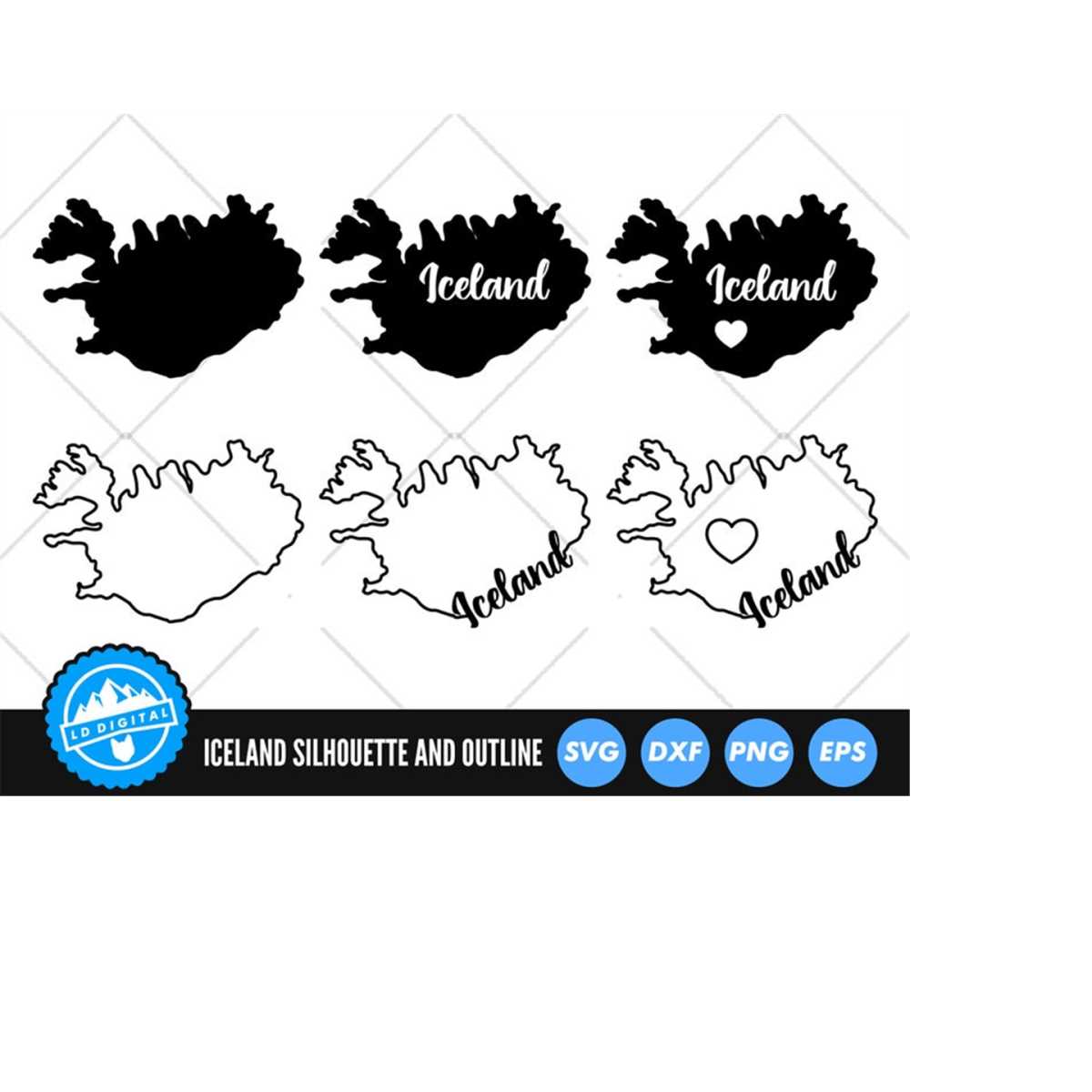 Iceland SVG | Iceland Cut Files | Iceland Outline SVG | Icel - Inspire ...