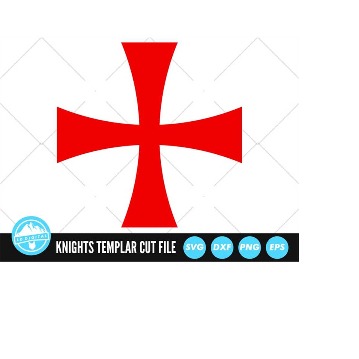 Knight's Templar Cross SVG Files | Templar Red Cross Cut Fil - Inspire ...