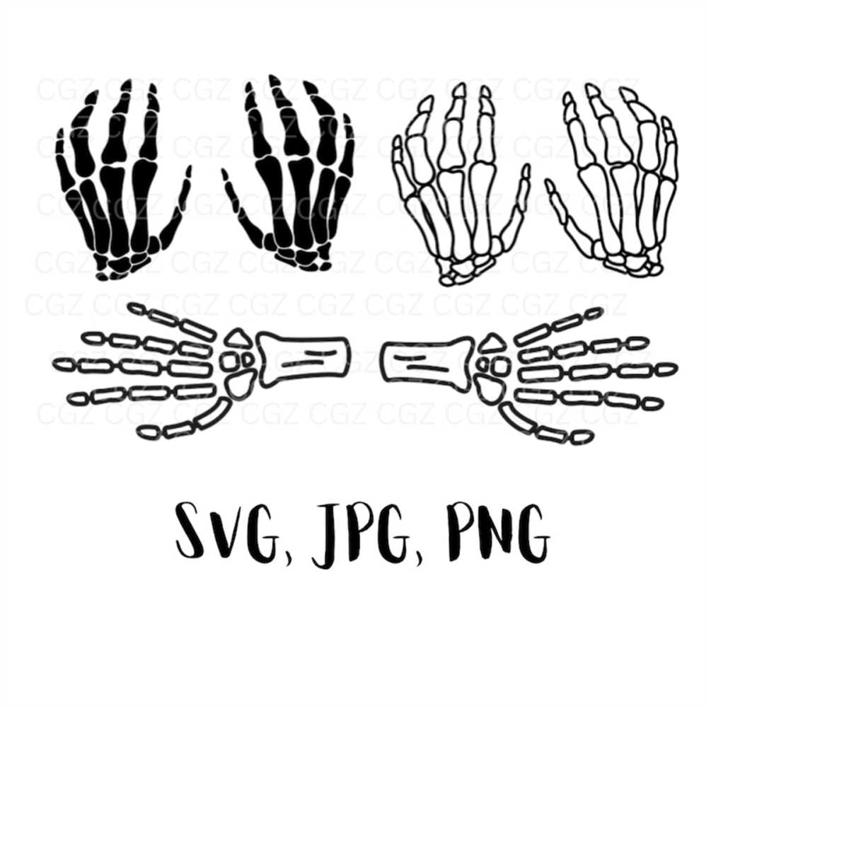 Skeleton Hands SVG/Skeleton instant Download/Skeleton Svg/Sk | Inspire ...
