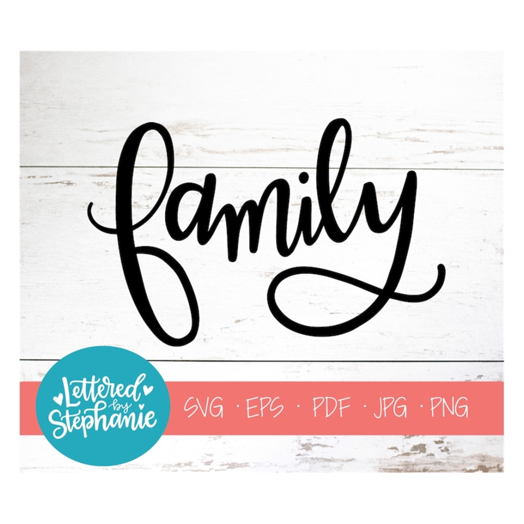 Family, SVG Cut File, digital file, svg, dining room decor, | Inspire ...