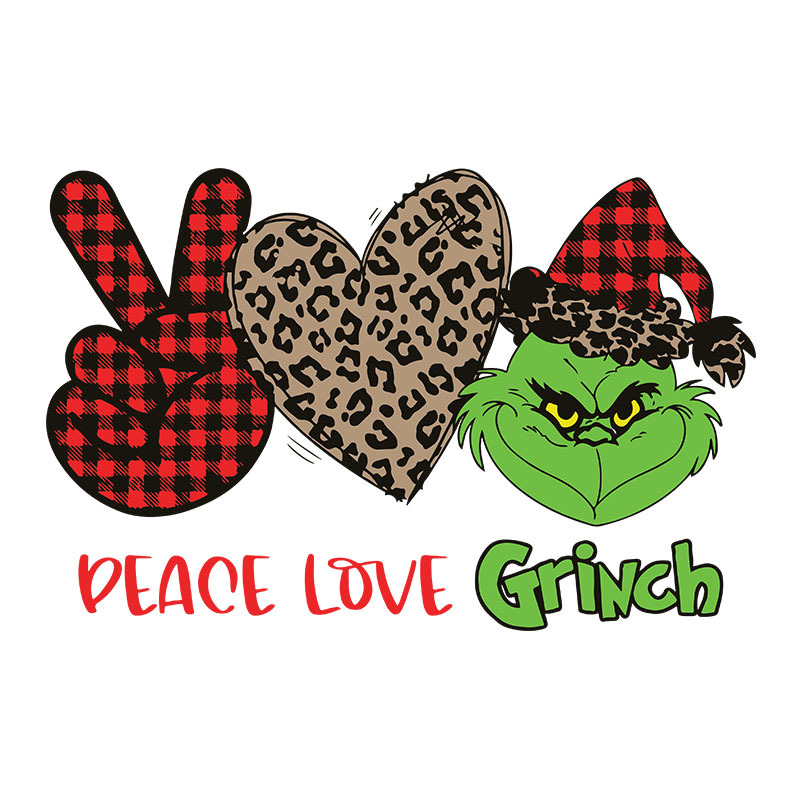 Peace Love Grinch SVG, The Grinch Svg, Grinch Christmas Svg, | Inspire ...