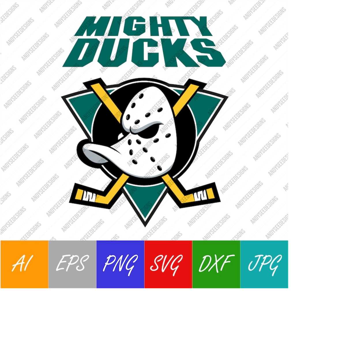The Mighty Ducks Vector Digital Download SVG, Ai, EPS, Png, | Inspire ...