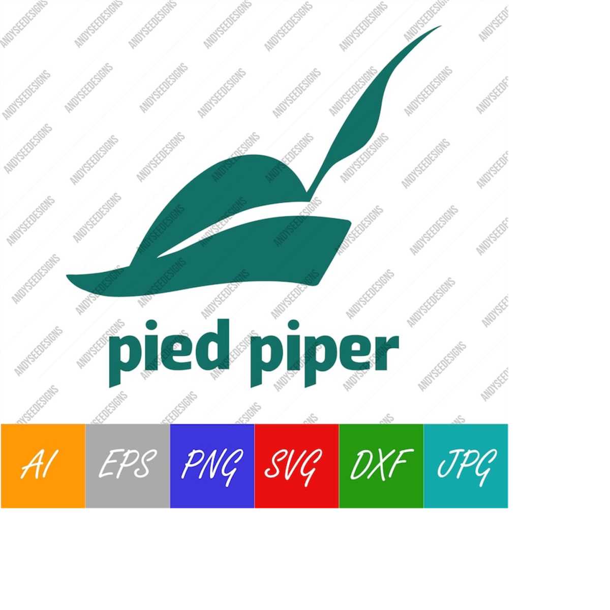 Pied Piper Logo from Silicon Valley TV Show Vector Digital D | Inspire ...
