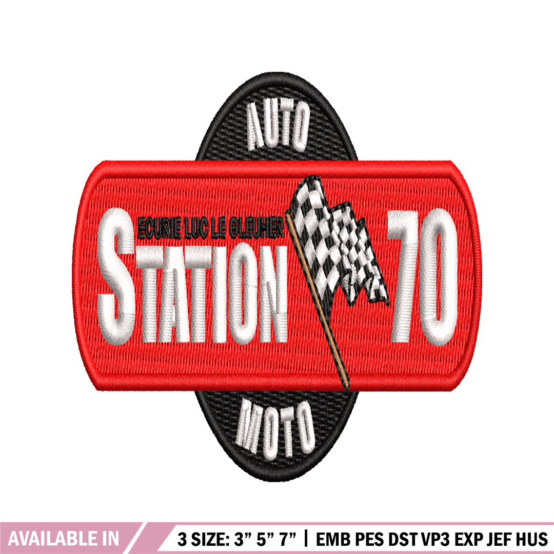 Station 70 embroidery design, Station 70 embroidery, embroid | Inspire ...