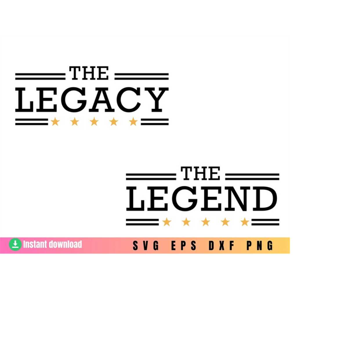 The Legend The Legacy SVG, Dad and son SVG, Father's Day SV - Inspire ...