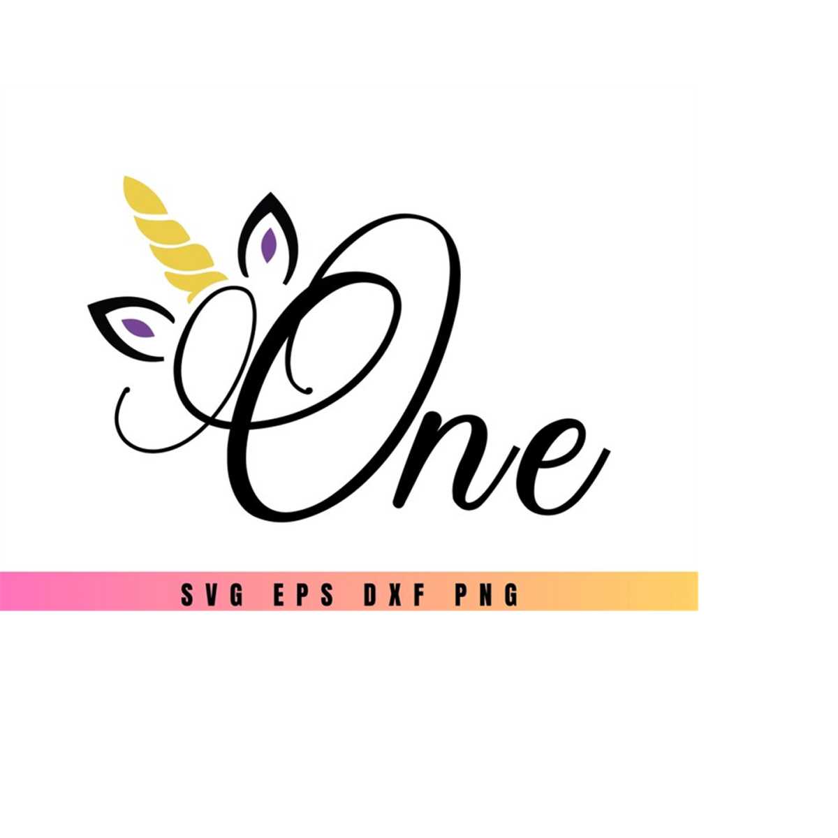 Unicorn One SVG, Unicorn One PNG, Baby Unicorn svg, Instant - Inspire ...