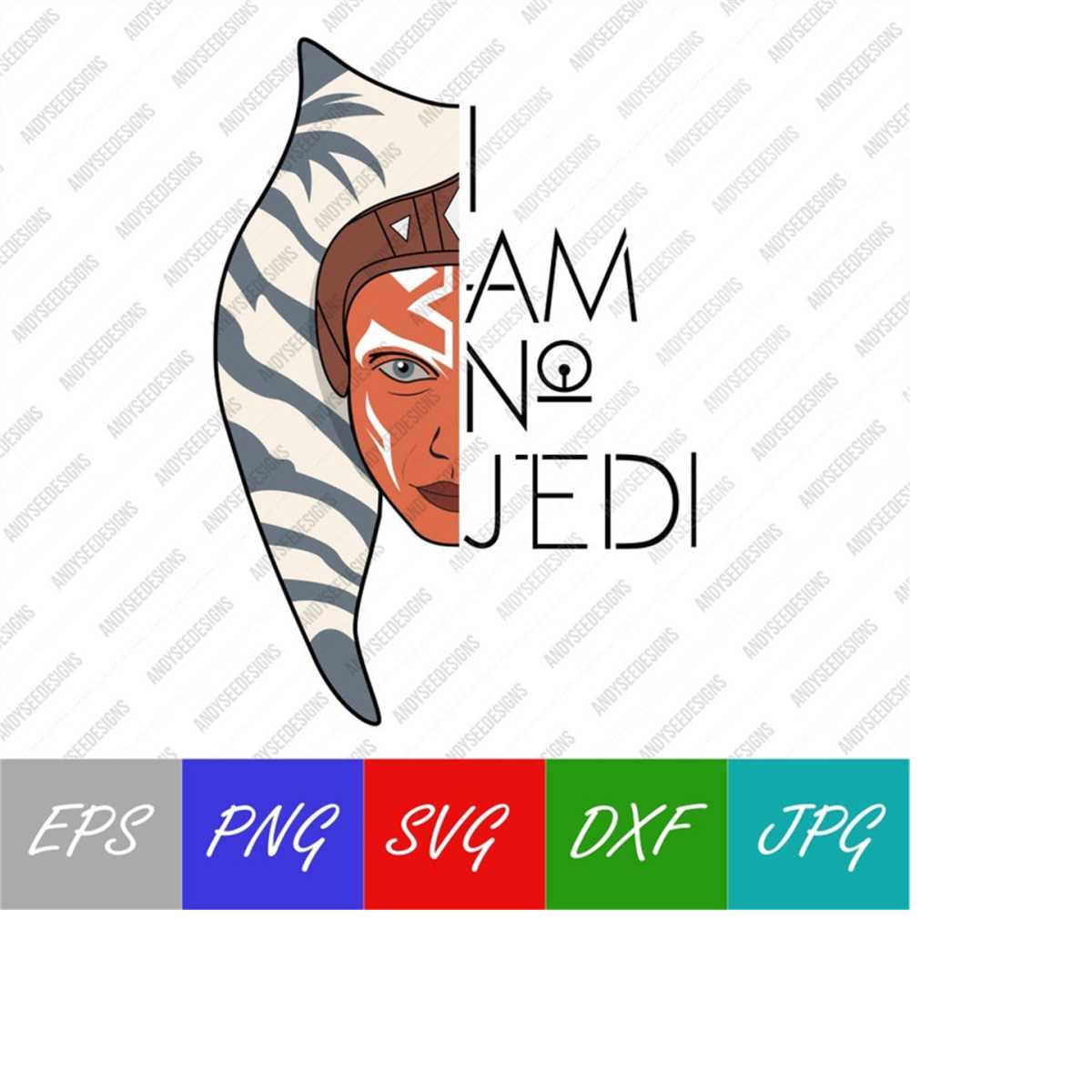 Ahsoka Tano I Am No Jedi Quote SVG, Star Wars, Togruta, T-sh - Inspire ...