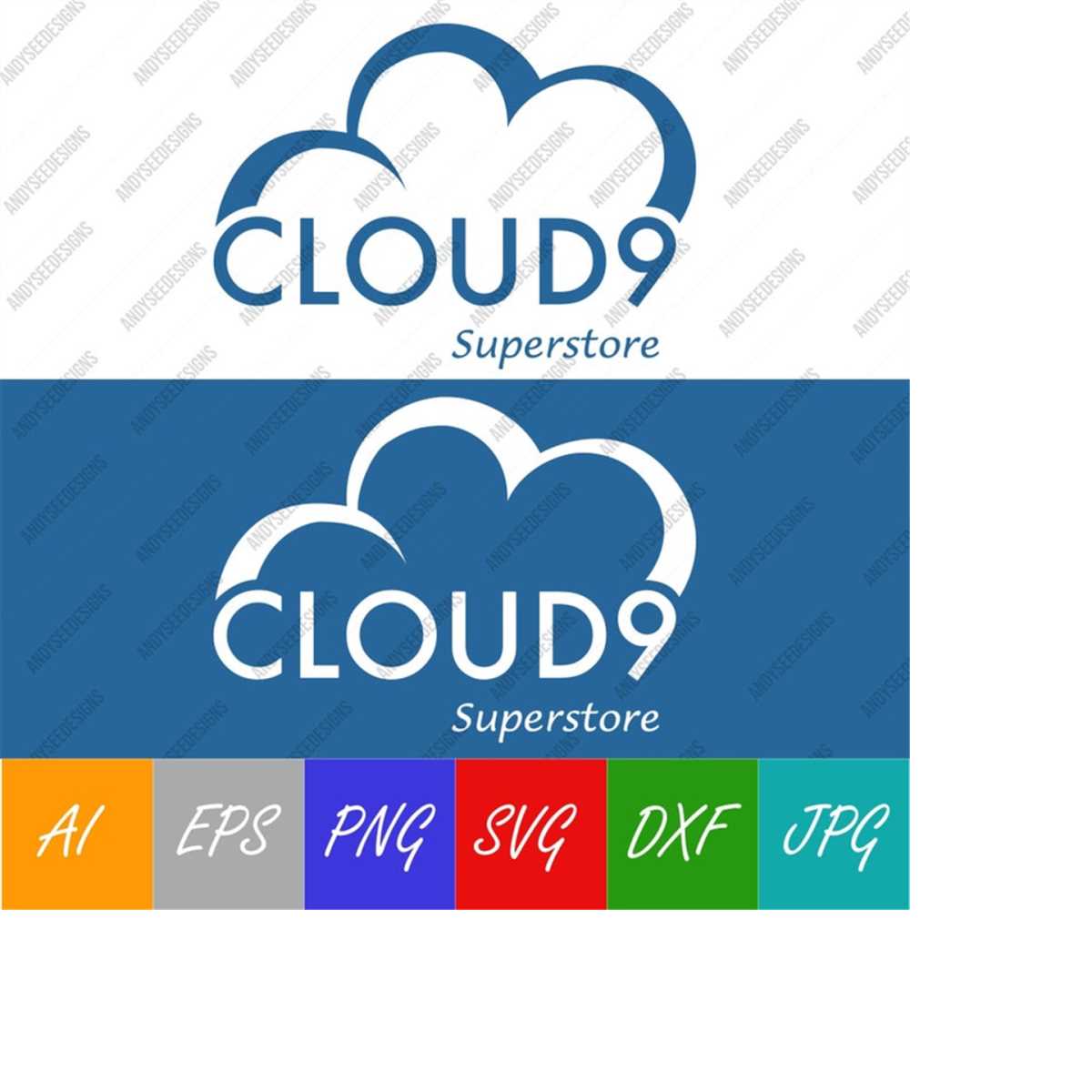 Cloud 9 From Superstore Vector Digital Download SVG, Ai, EPS - Inspire ...