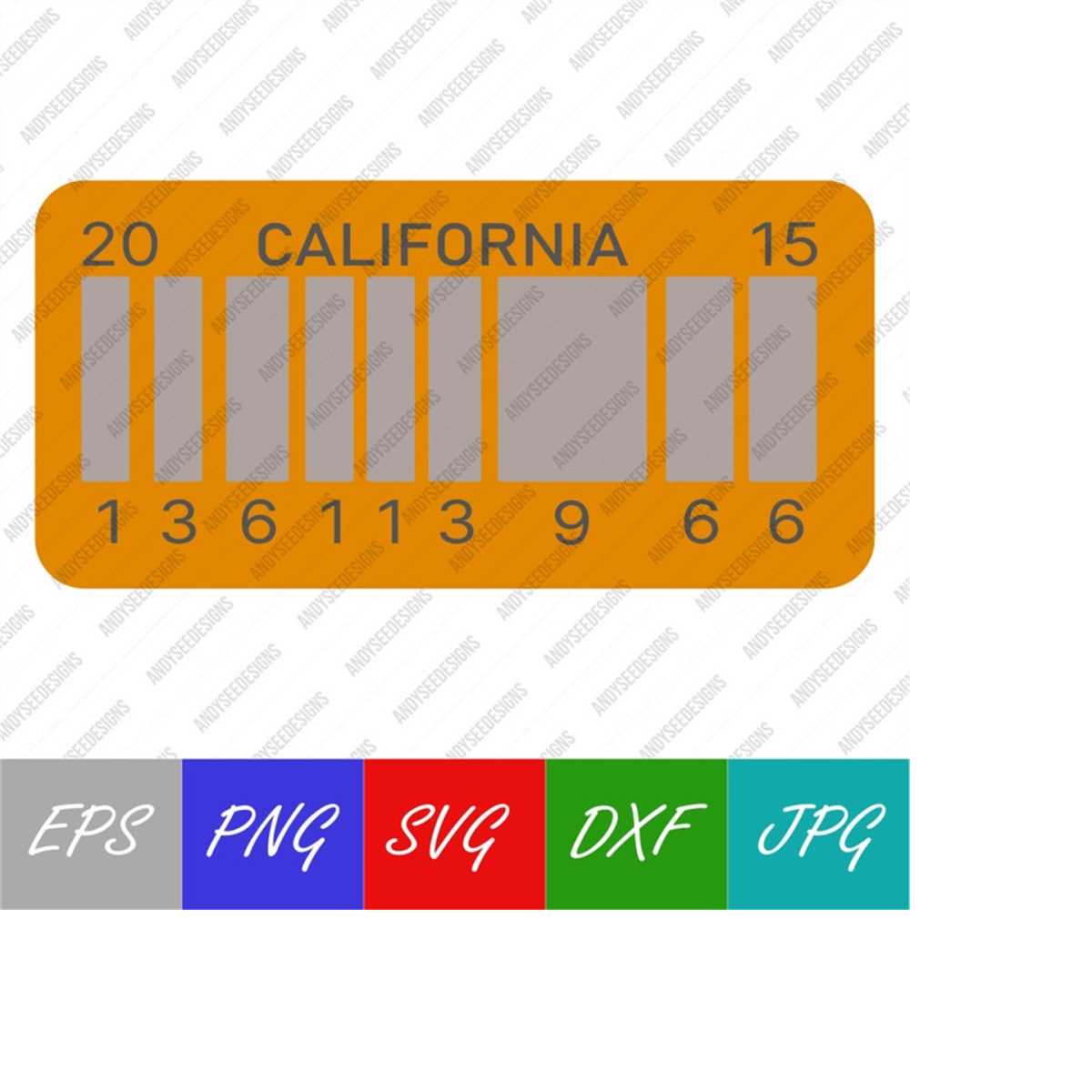 Back To The Future Barcode License Plate Doc Brown Marty McF - Inspire ...