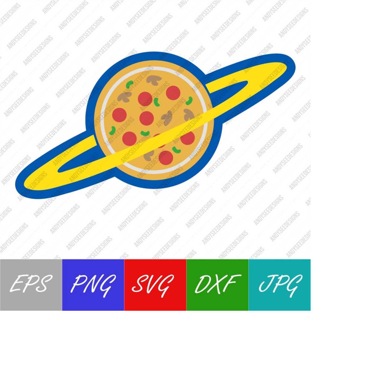 Pizza | Pizza Planet | Space Pizza Vector Digital Download S | Inspire ...