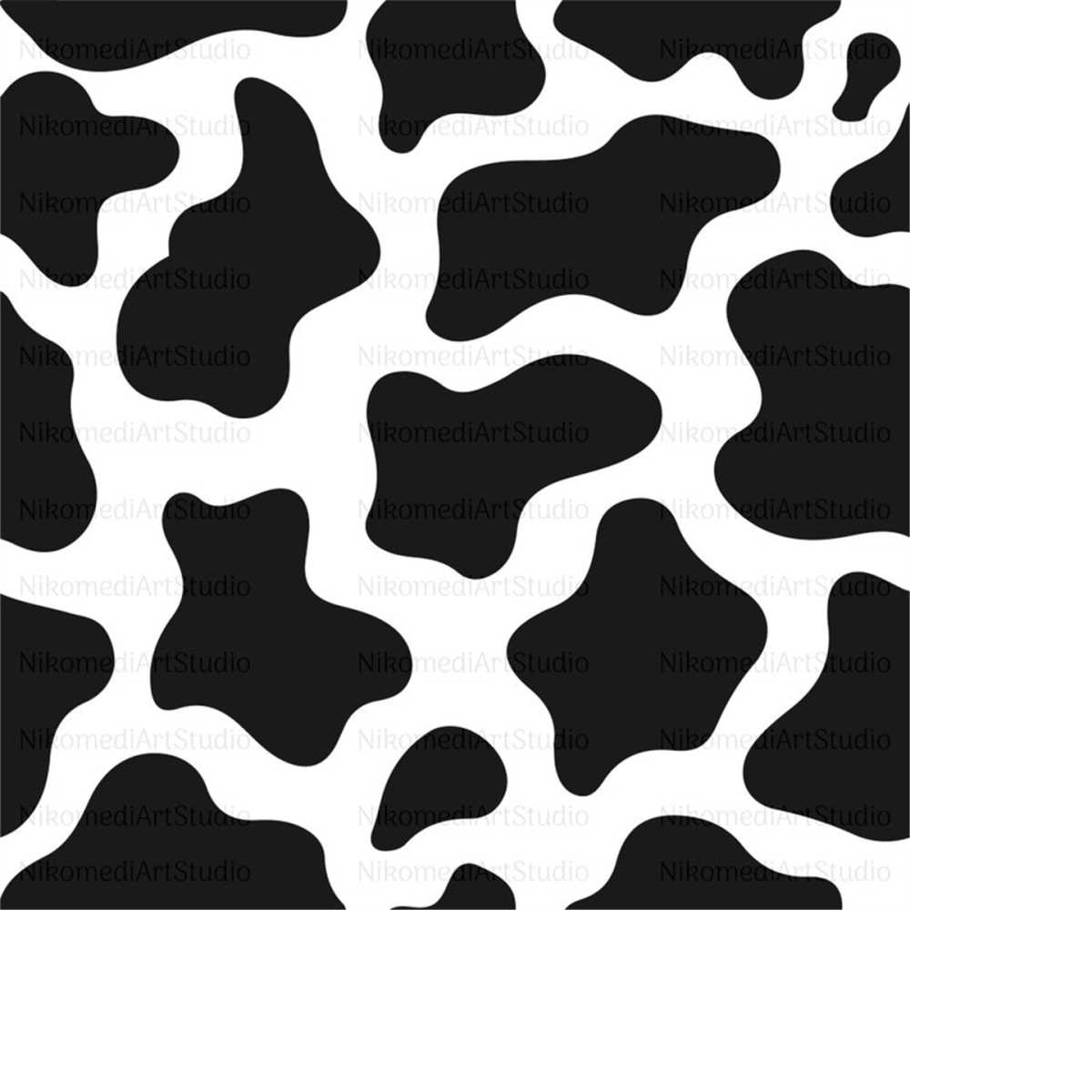 Cow Print - Cow Pattern - SVG, PNG - Digital Download - Inspire Uplift