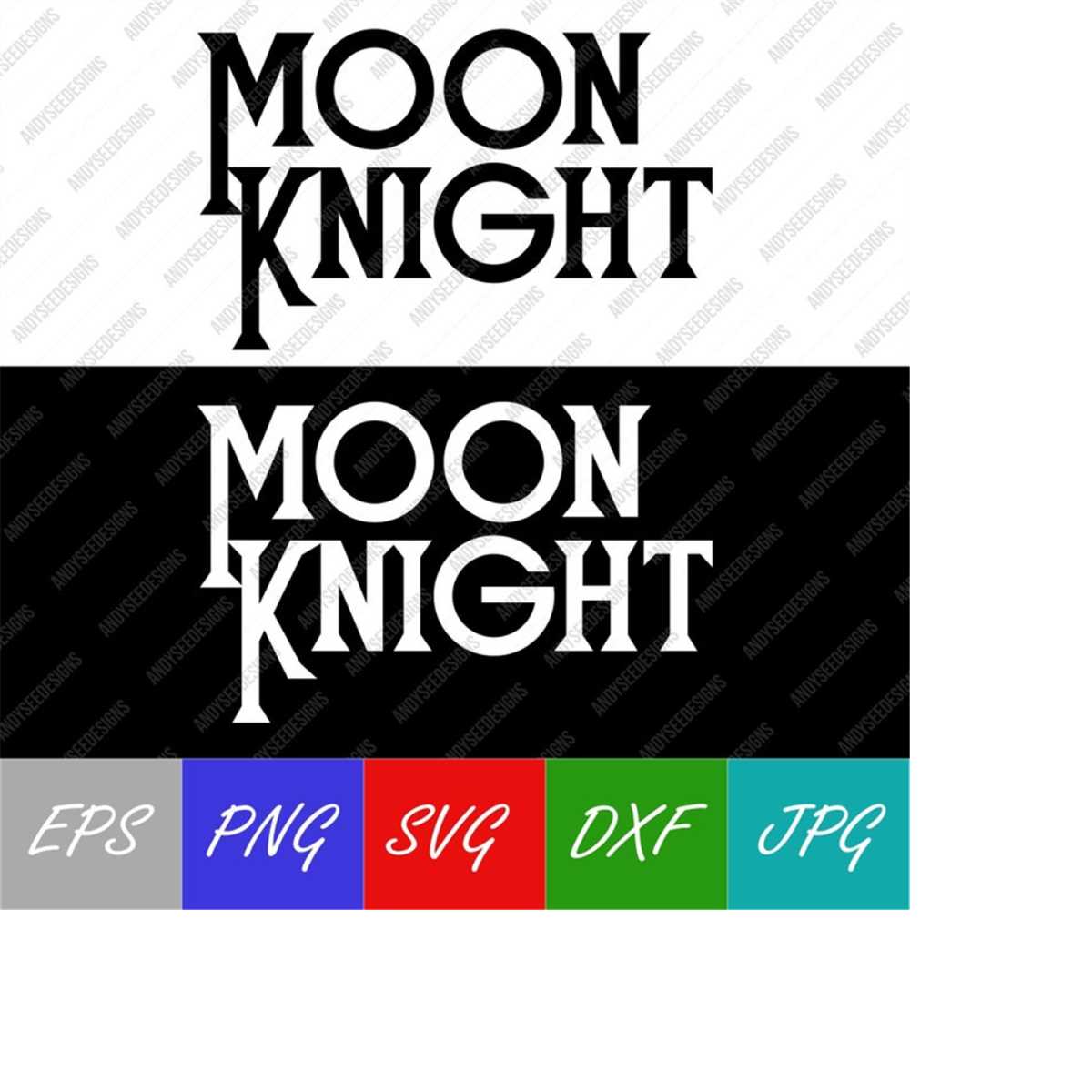Moon Knight Logo Vector Digital Download SVG, EPS, Png, Jpeg - Inspire ...
