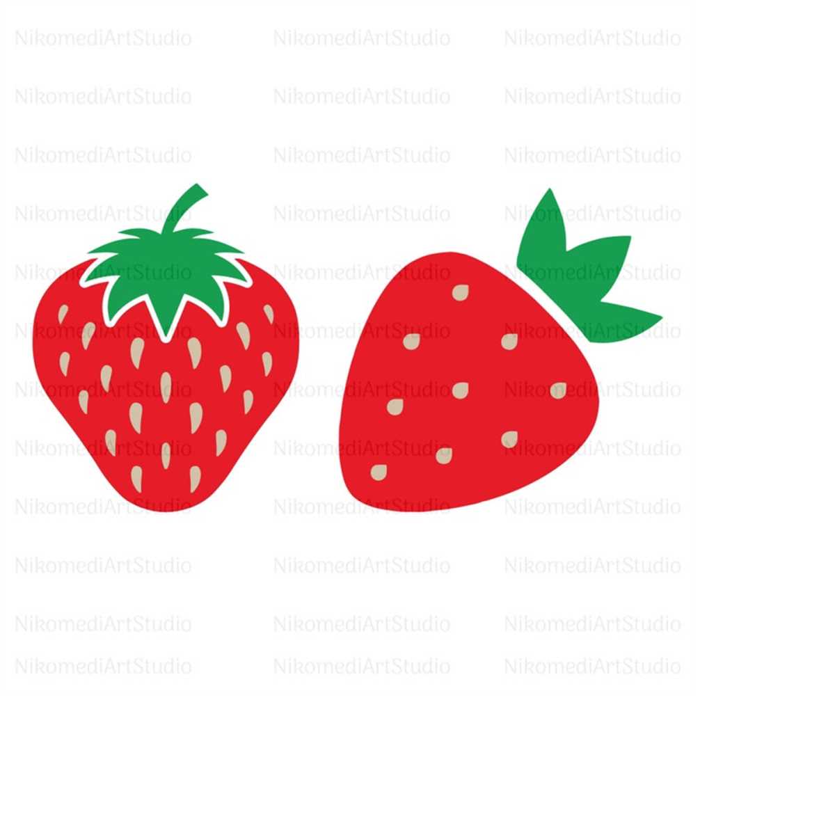 Strawberry SVG, Strawberry Cut File, Strawberry Vector, Silh - Inspire ...