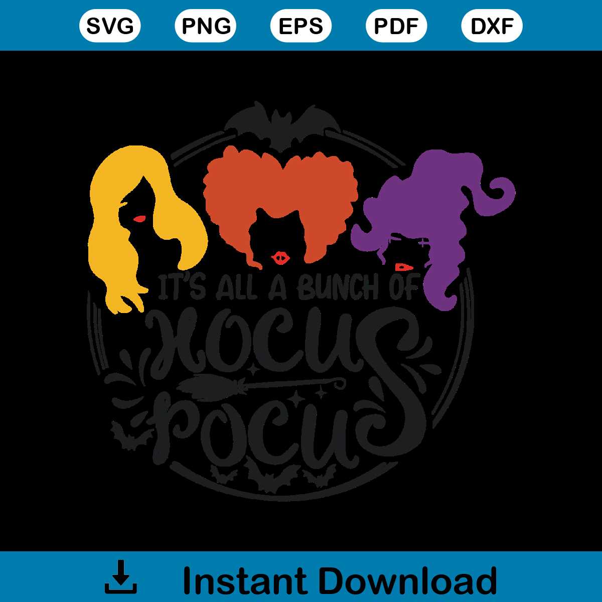 Hocus Pocus SVG, Sanderson Sisters SVG, Witches Hair Cute Ha - Inspire ...