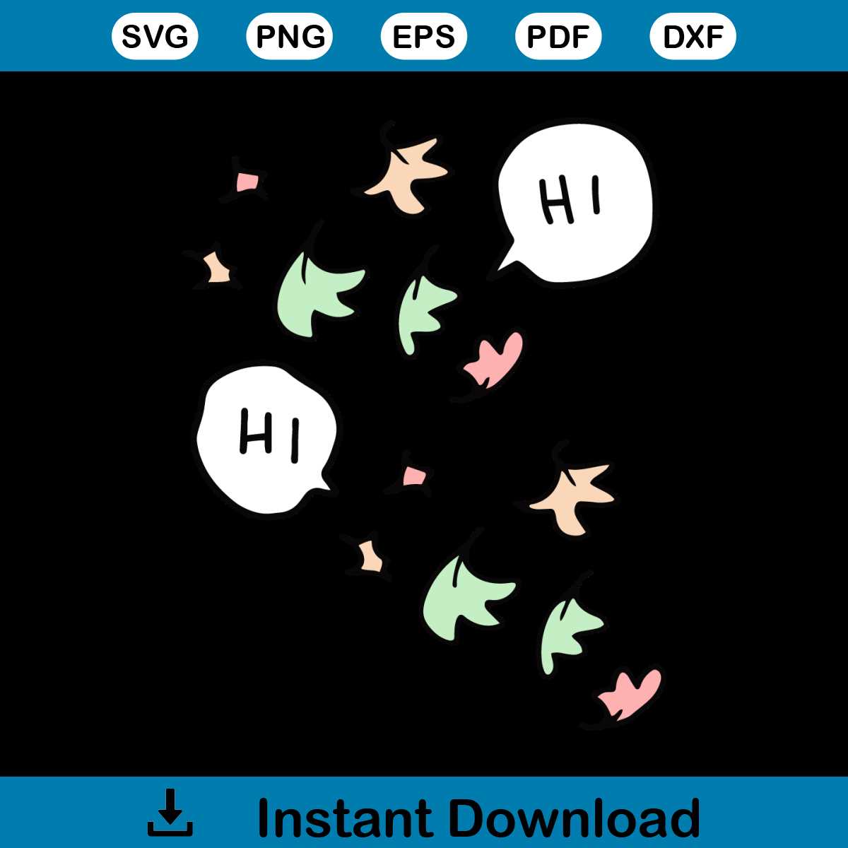 Heartstopper Leaves 2 SVG PNG Pdf, Hi Leaves SVG, Clipart, F - Inspire ...