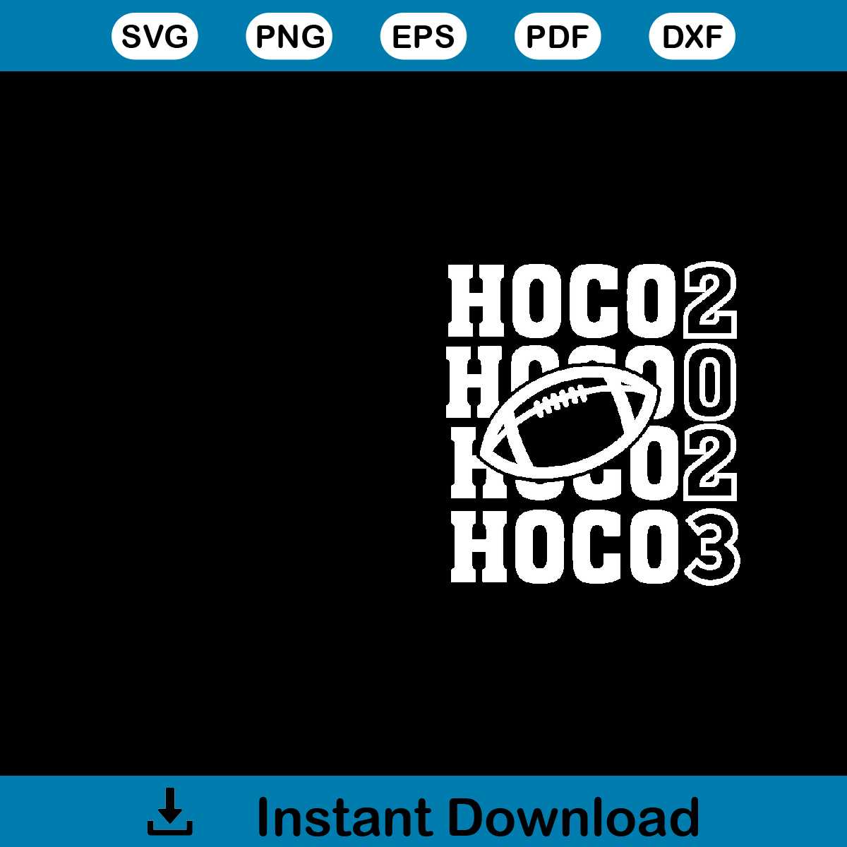 Hoco 2023 SVG, Football SVG, School homecoming, HOCO footbal | Inspire ...