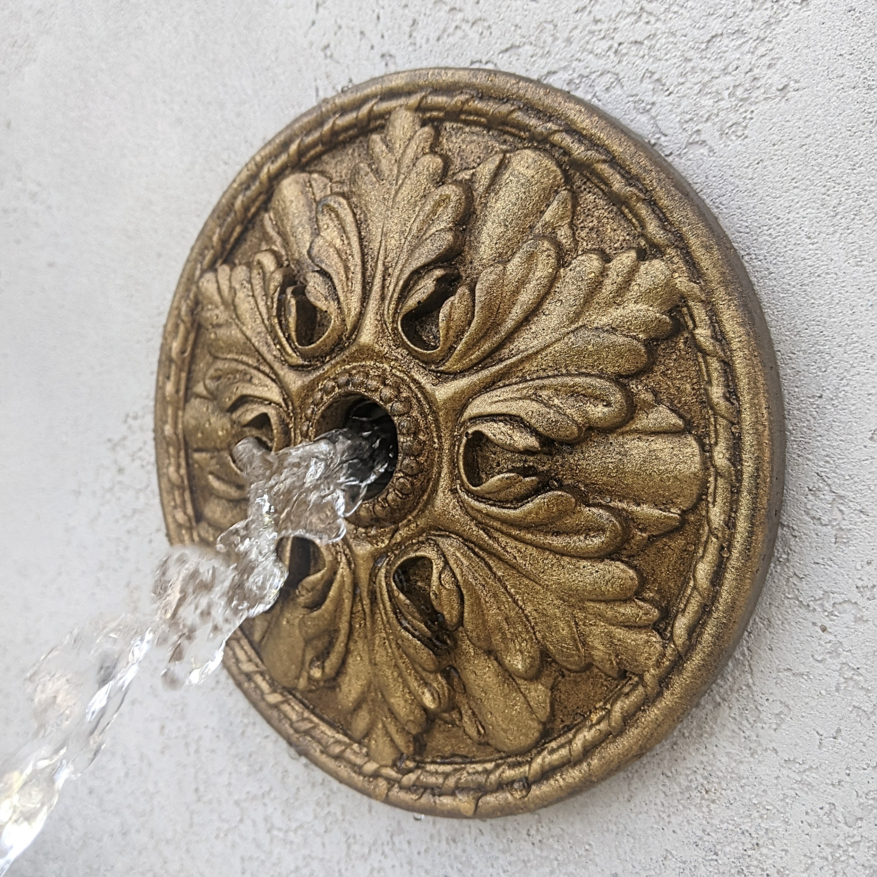 Water spout rosette bronze Fountain outdoor Pool socket bron - Inspire Uplift