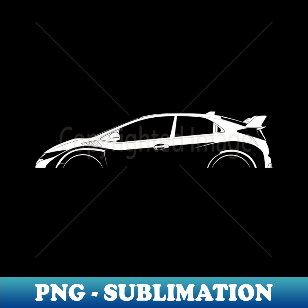 Honda Civic Type-R FK2 Silhouette - Instant Sublimation Digi - Inspire ...