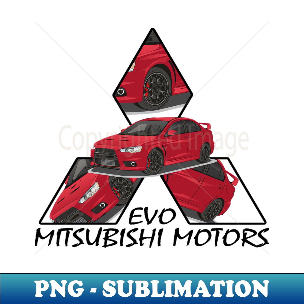 Mitsubishi Lancer EVO X - Stylish Sublimation Digital Downlo - Inspire ...