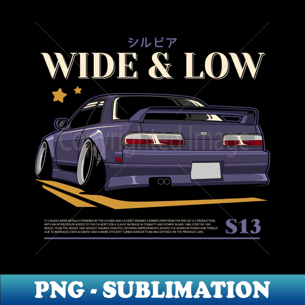 Nissan Silvia S13 JDM - Instant PNG Sublimation Download - T | Inspire ...
