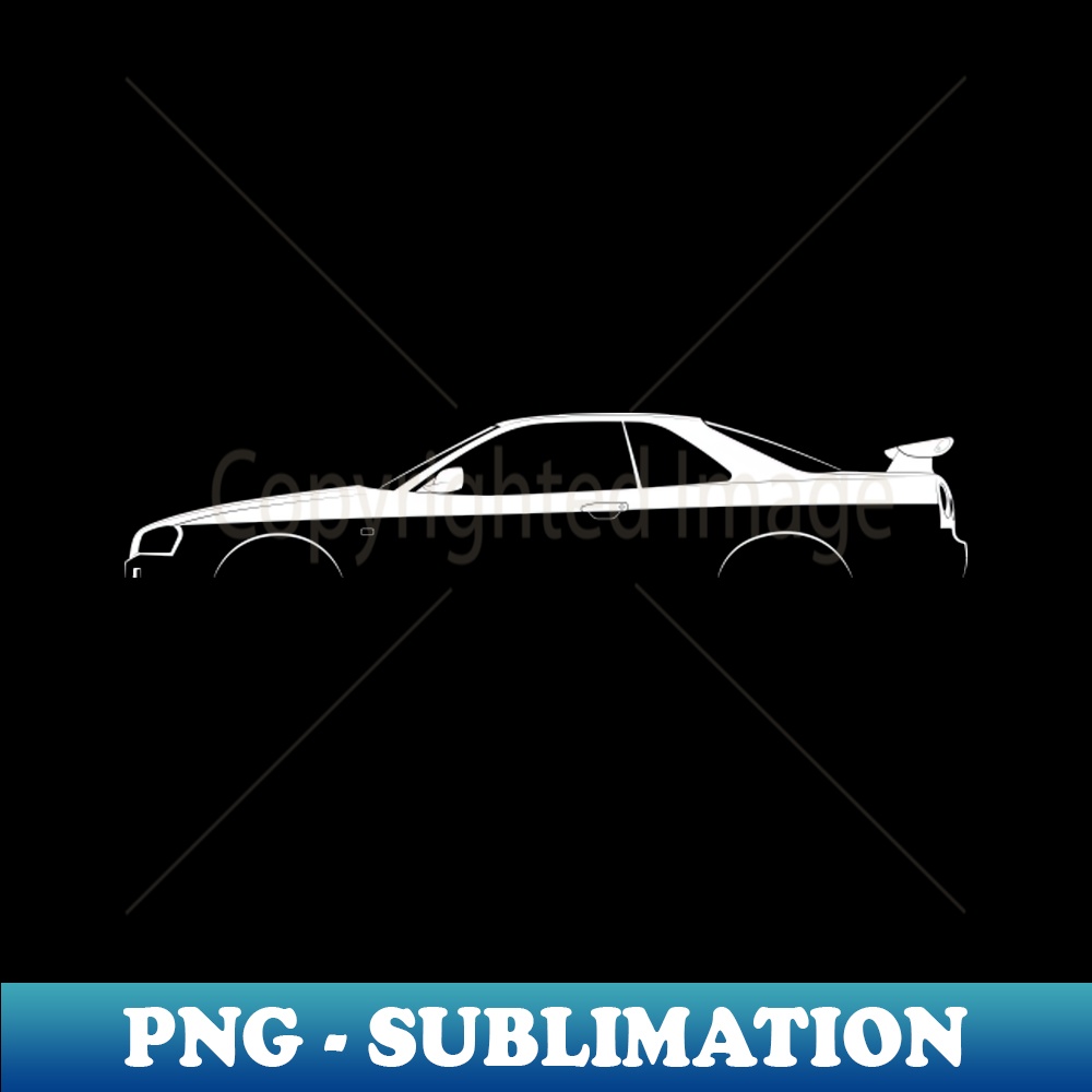 Nissan Skyline GT-R R34 Silhouette - PNG Sublimation Digital | Inspire ...