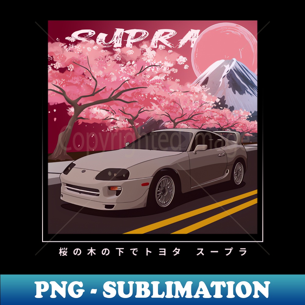 Toyota Supra MK4 A80 under Sakura tree JDM Car - High-Resolu - Inspire ...