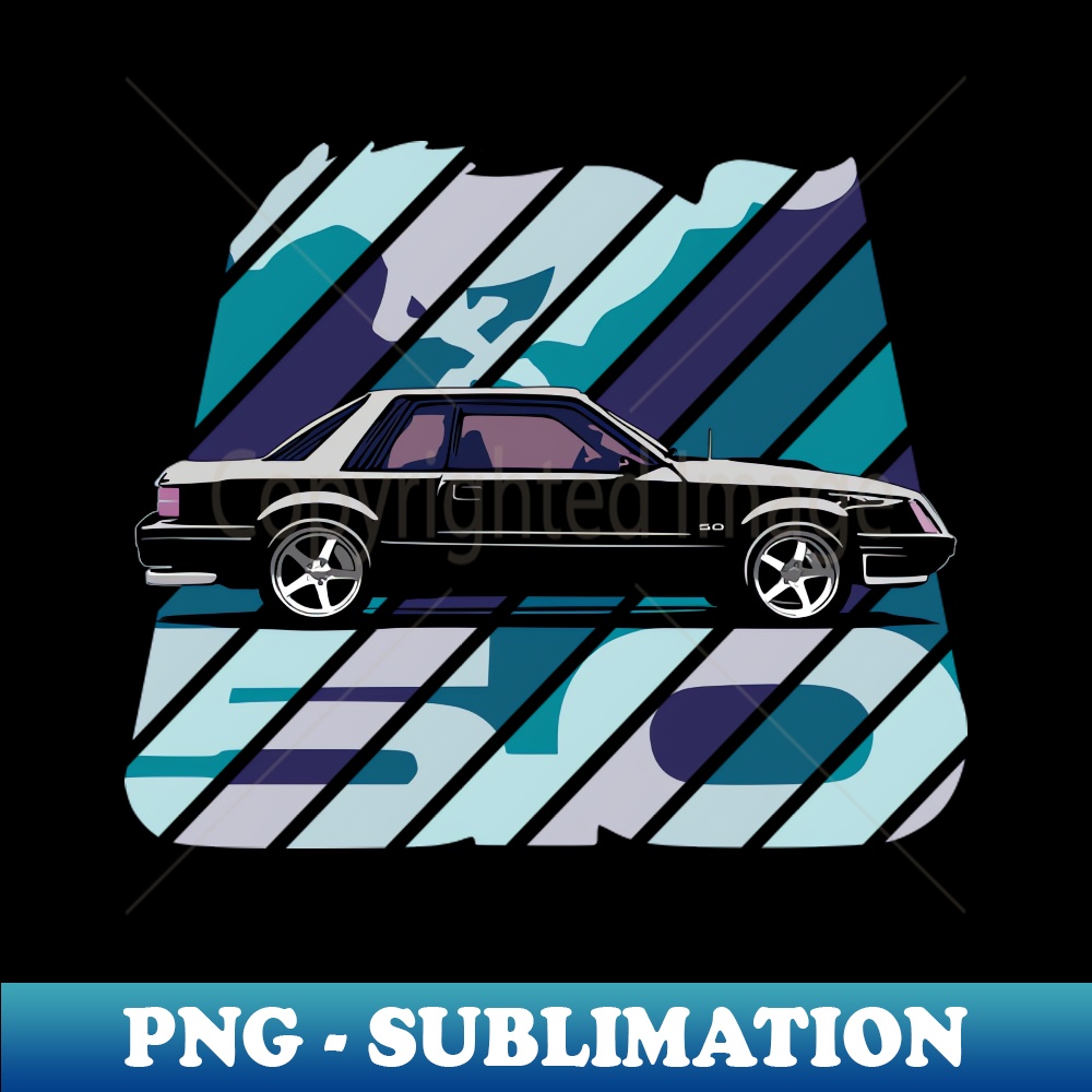 Black 81 Ford Mustang - Stylish Sublimation Digital Download | Inspire ...