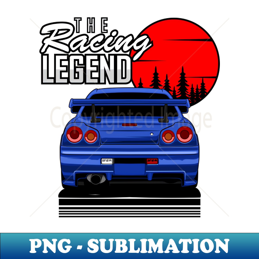 GTR R34 The Racing Legend - High-Resolution PNG Sublimation | Inspire ...
