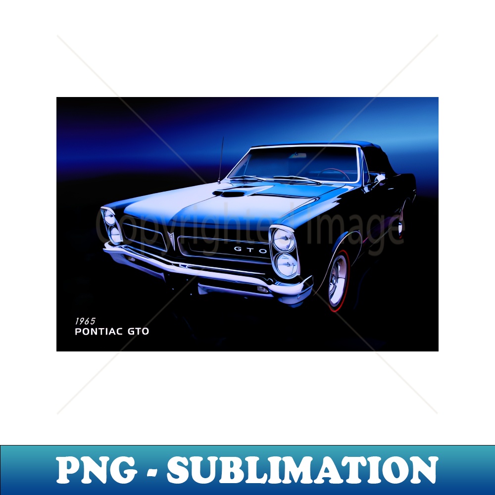 Pontiac GTO 1965 - Retro PNG Sublimation Digital Download - - Inspire ...