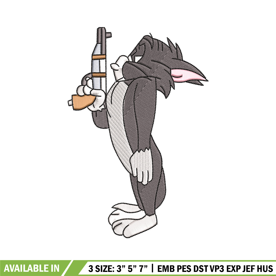 Tom gun embroidery design, Tom and jerry embroidery, Emb des | Inspire ...