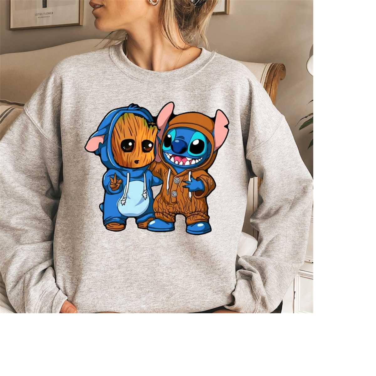 Marvel Guardians Baby Groot and Stitch Cosplay Friends Costu | Inspire ...
