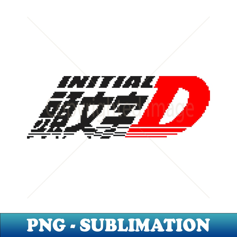 Initial D Logo Pixel Art 1 - Signature Sublimation PNG File | Inspire ...