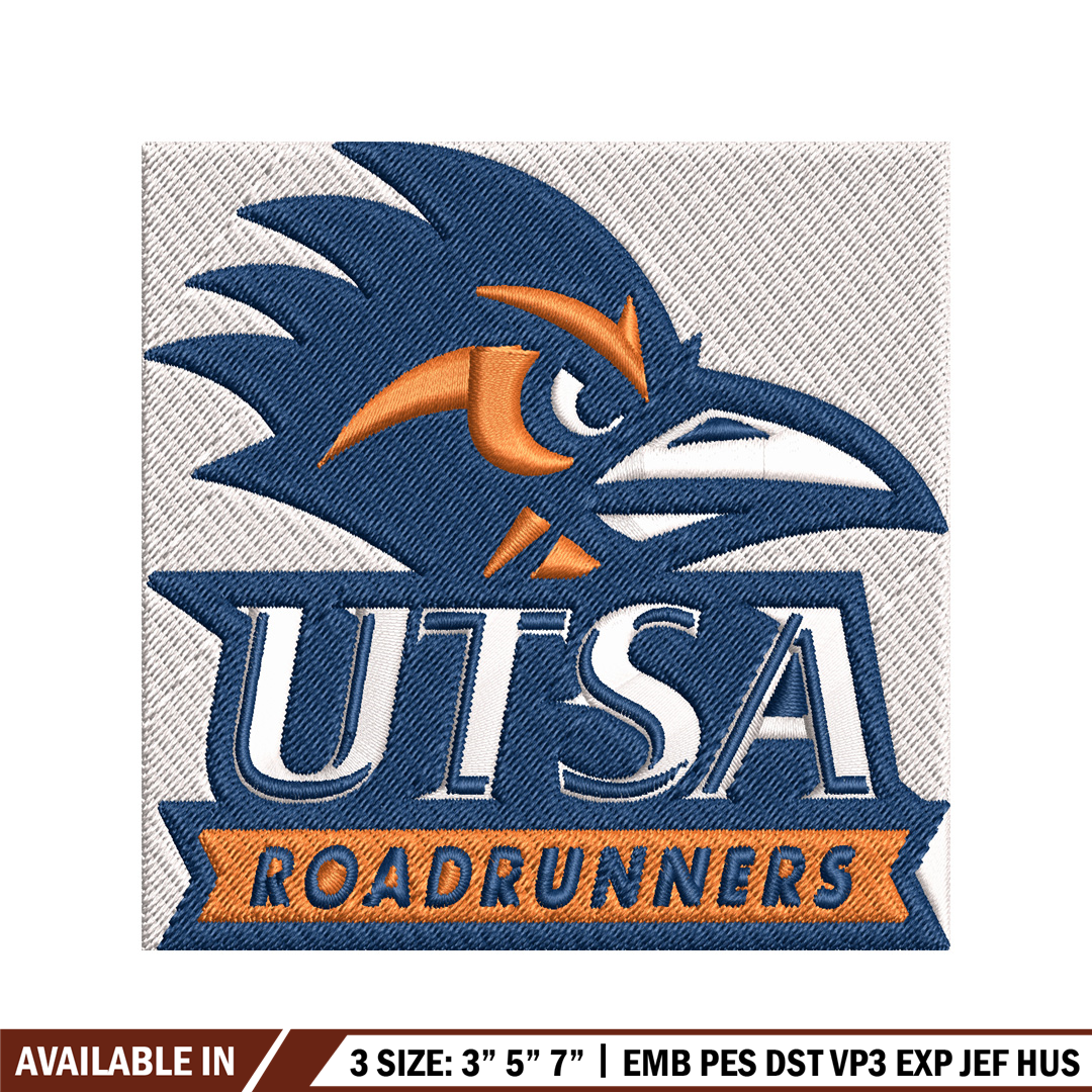 Texas SA Roadrunners embroidery design, Texas SA Roadrunners | Inspire ...