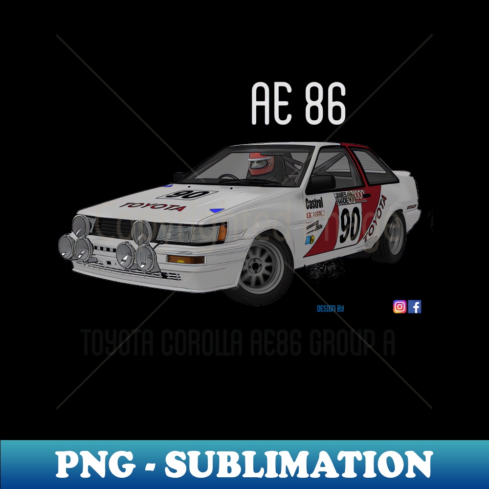 Toyota Corolla AE86 Group A - PNG Transparent Digital Downlo - Inspire ...