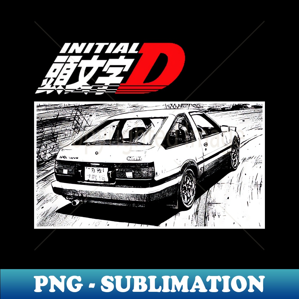Initial D - Vintage Sublimation PNG Download - Unleash Your - Inspire ...