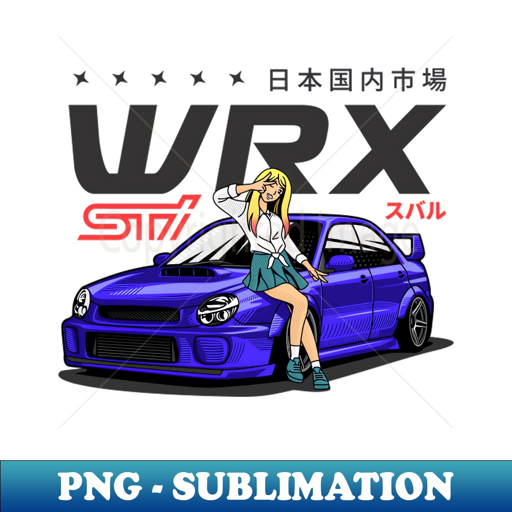 JDM car Subaru WRX sti - Modern Sublimation PNG File - Captu | Inspire ...