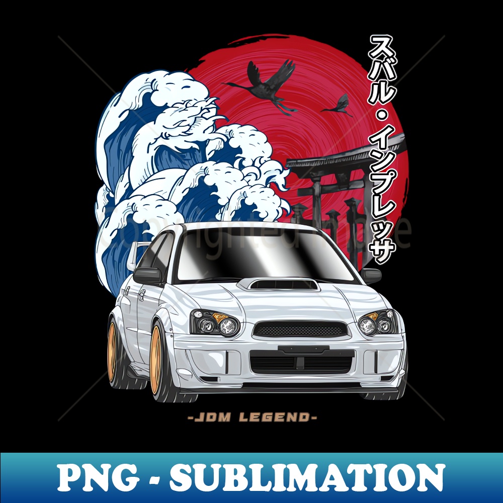 White Subie Impreza WRX Blob Eye - Instant PNG Sublimation D | Inspire ...