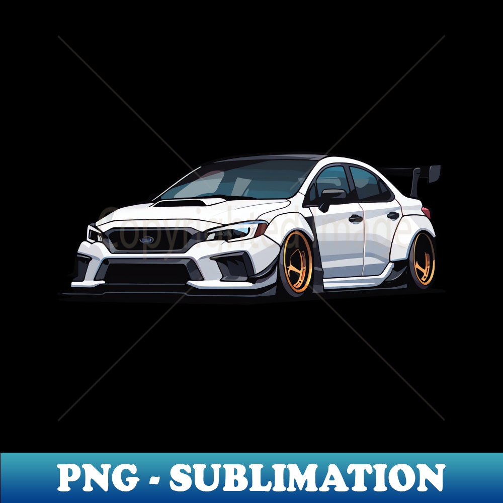 JDM Car Art - Widebody Modified Subie Raptor Eye Stance Car - Inspire ...