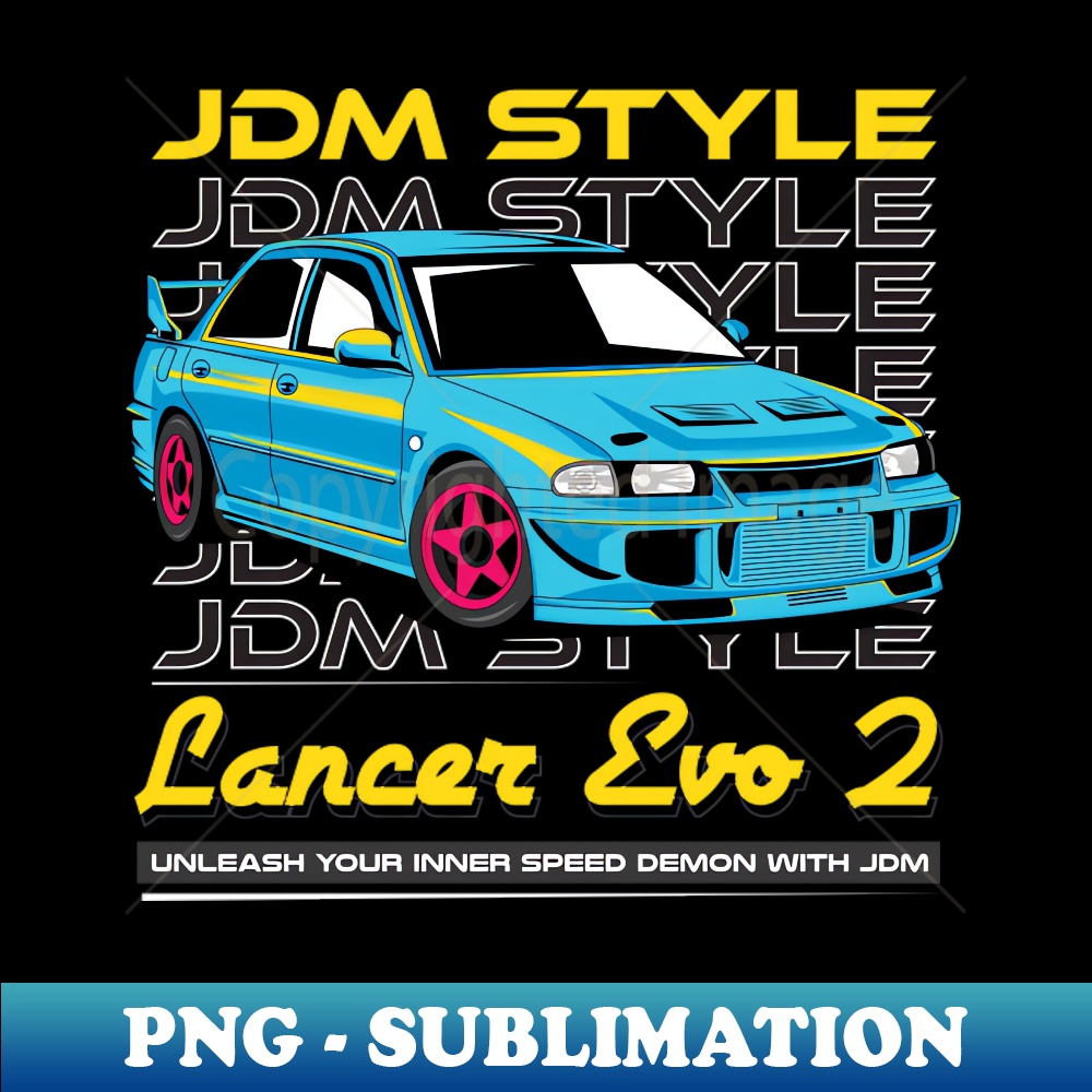 Mitsubishi Lancer Evolution 2 JDM Car - Modern Sublimation P | Inspire ...