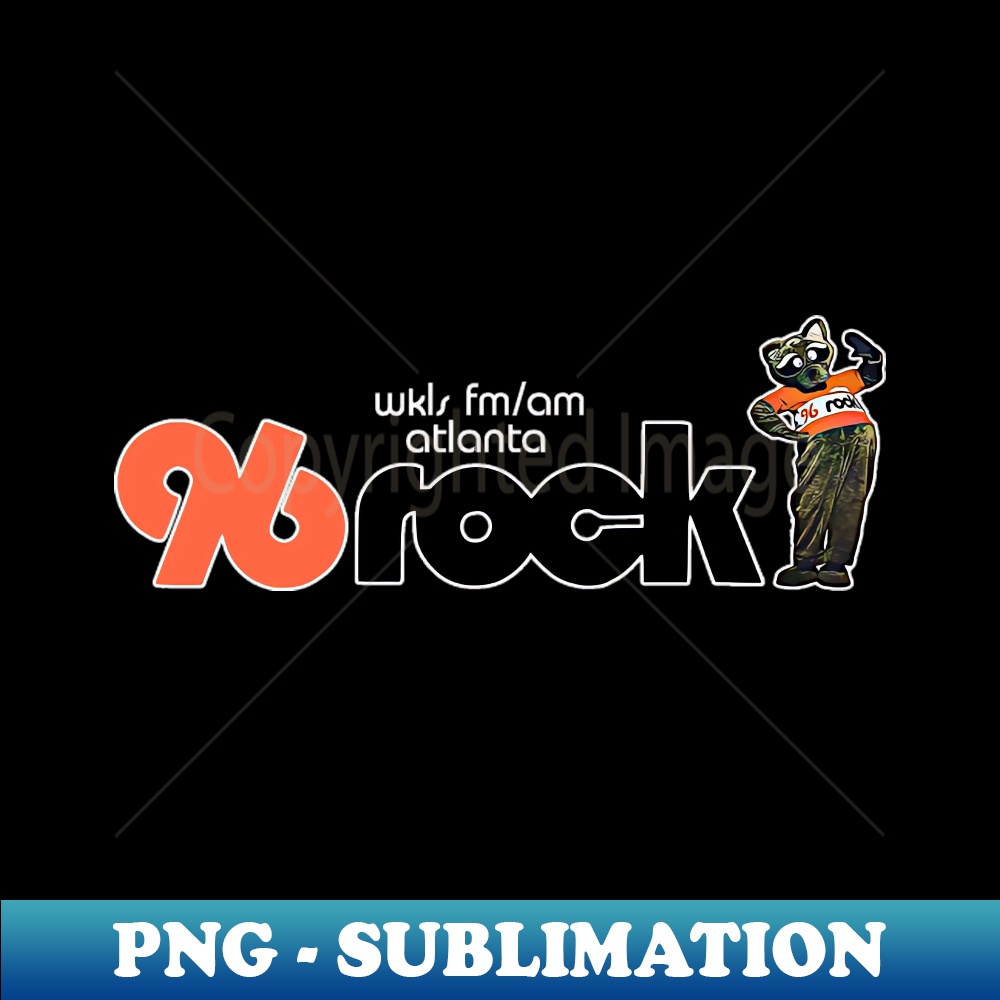 WKLS 96 Rock Atlanta Rocky Raccoon - Custom Sublimation PNG | Inspire ...