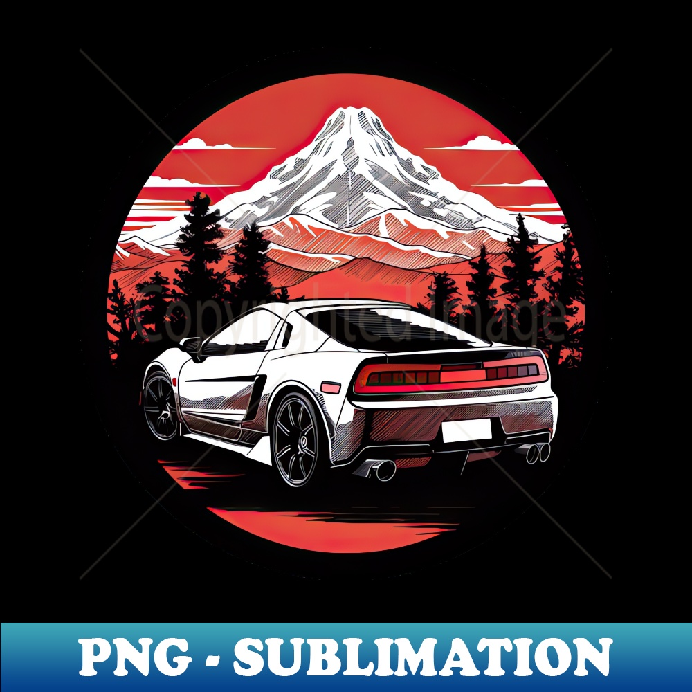 Honda NSX inspired car in front of a japanese mountain mt fu | Inspire ...