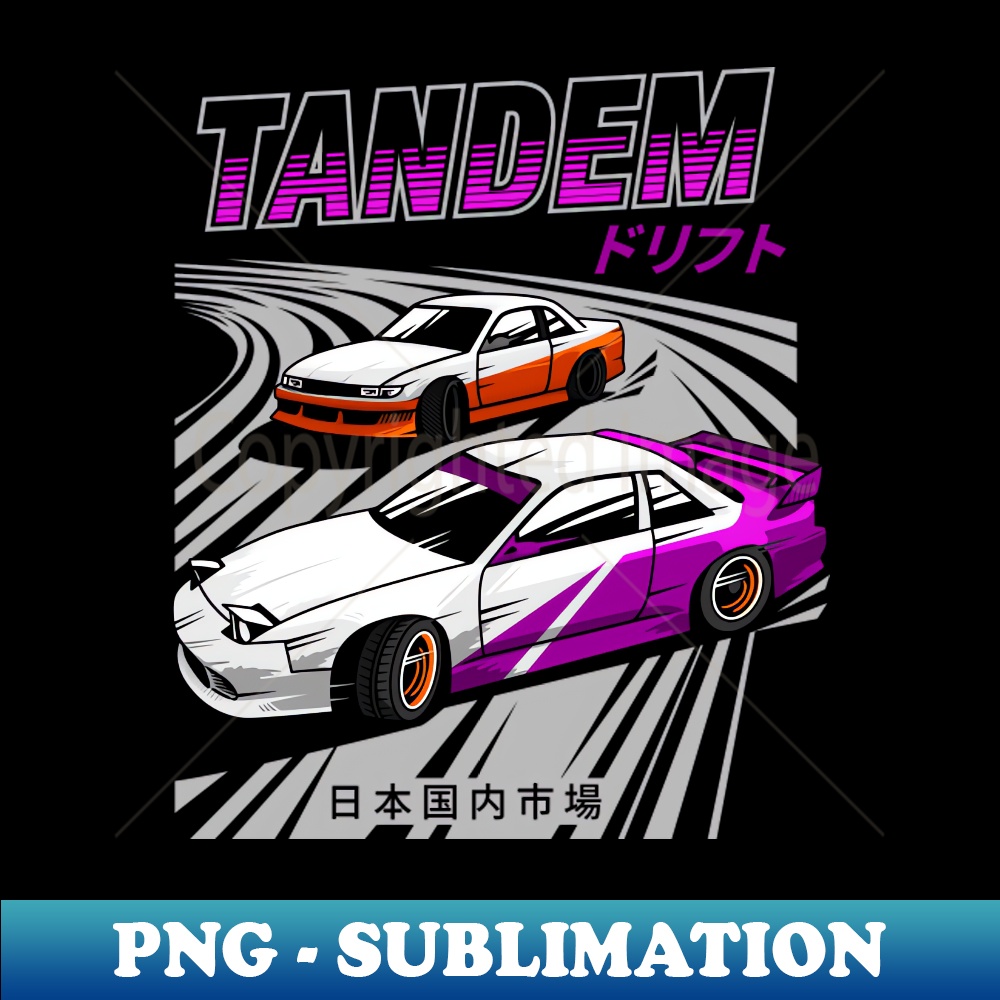 JDM car drift TANDEM - Decorative Sublimation PNG File - Unl | Inspire ...