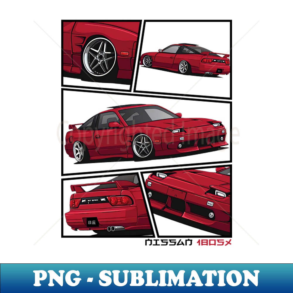 Nissan 180SX JDM Car - PNG Transparent Sublimation Design - | Inspire ...