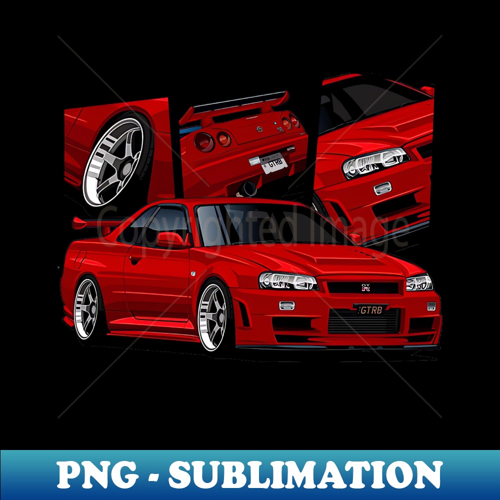Nissan Skyline GTR R34 JDM Car - High-Quality PNG Sublimatio | Inspire ...