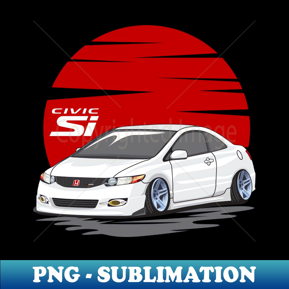 Honda Civic Si White - Signature Sublimation PNG File - Stun - Inspire ...