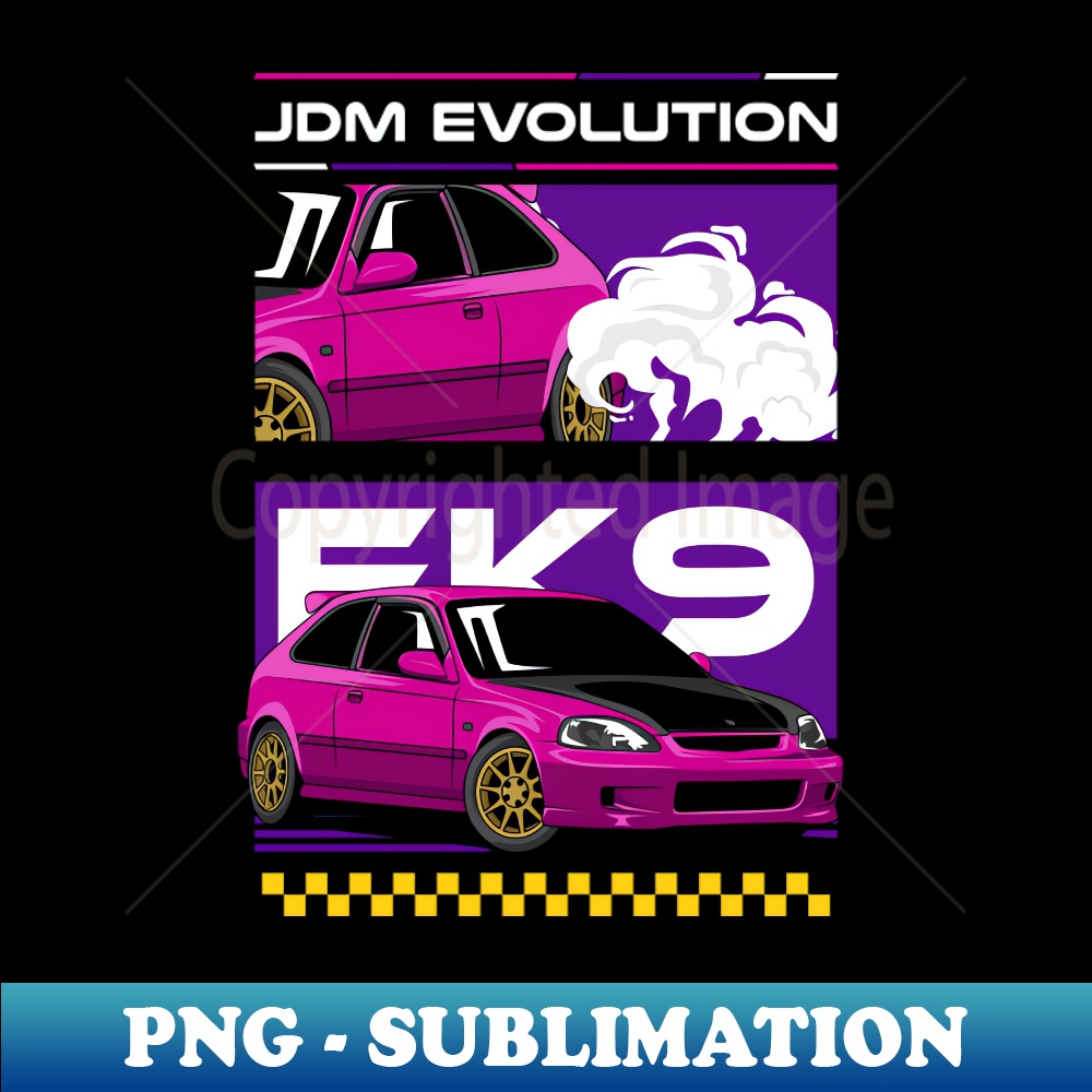 Civic EK9 JDM Car - Signature Sublimation PNG File - Elevate - Inspire ...