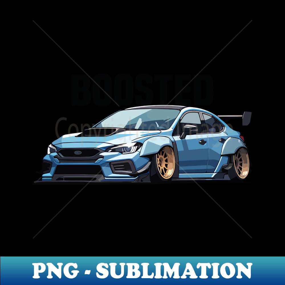 JDM Car Art - Widebody Modified Subie Raptor Eye Boosted Car | Inspire ...