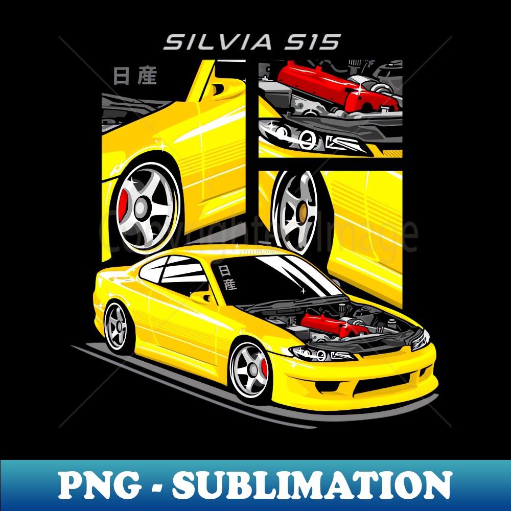 JDM car nissan silvia S15 - PNG Transparent Sublimation Desi | Inspire ...