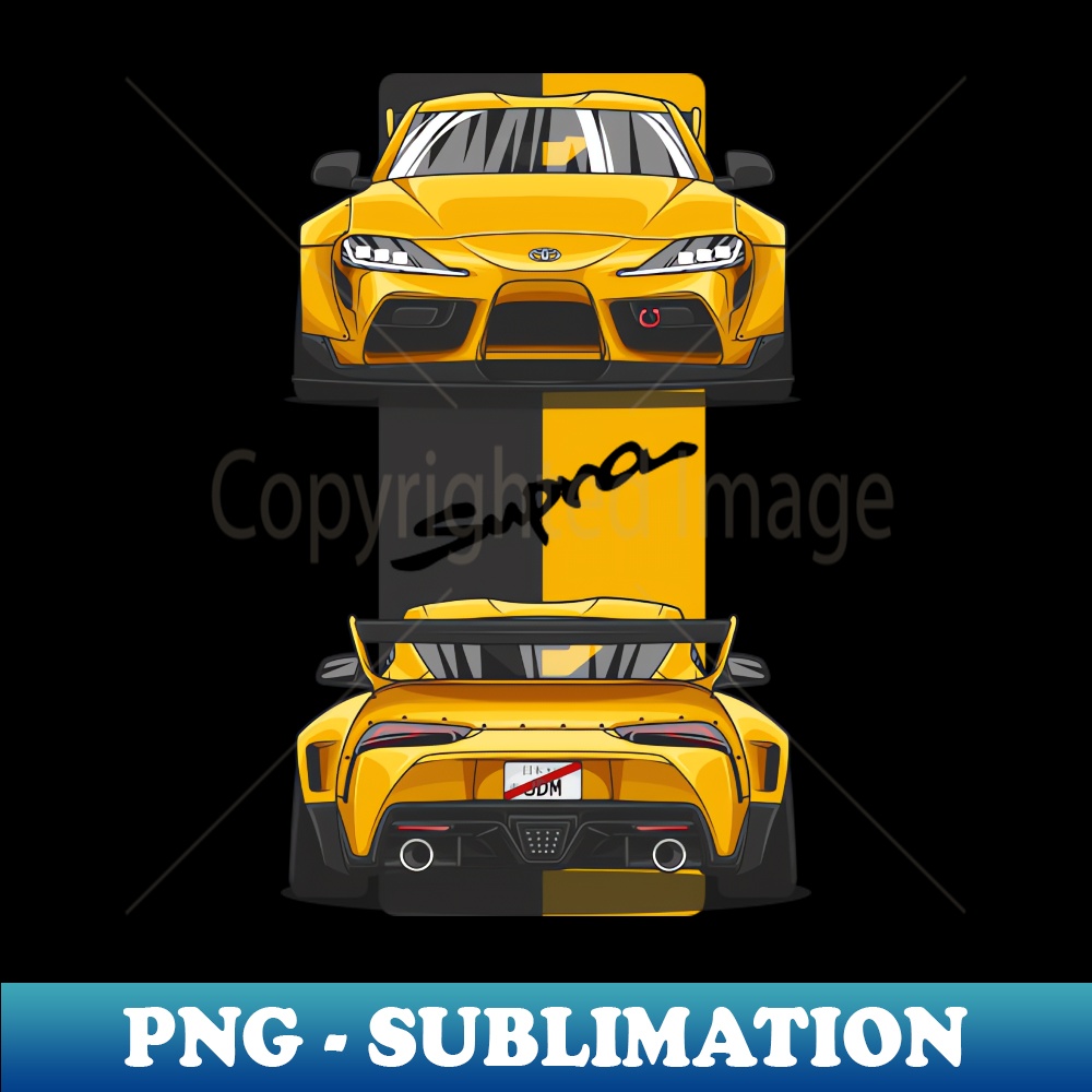 The Toyota Supra A90 - PNG Transparent Sublimation Design - | Inspire ...